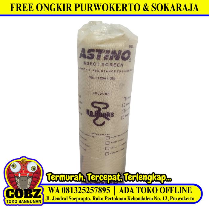 Jual 3 MM × 3 MM × 25 M/ ASTINO Strimin Nyamuk Parabola PVC Cream Roll ...