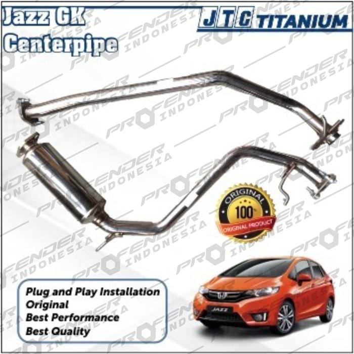 Jual JTC titanium - Centerpipe - Exhaust Muffler Knalpot - Honda Jazz ...