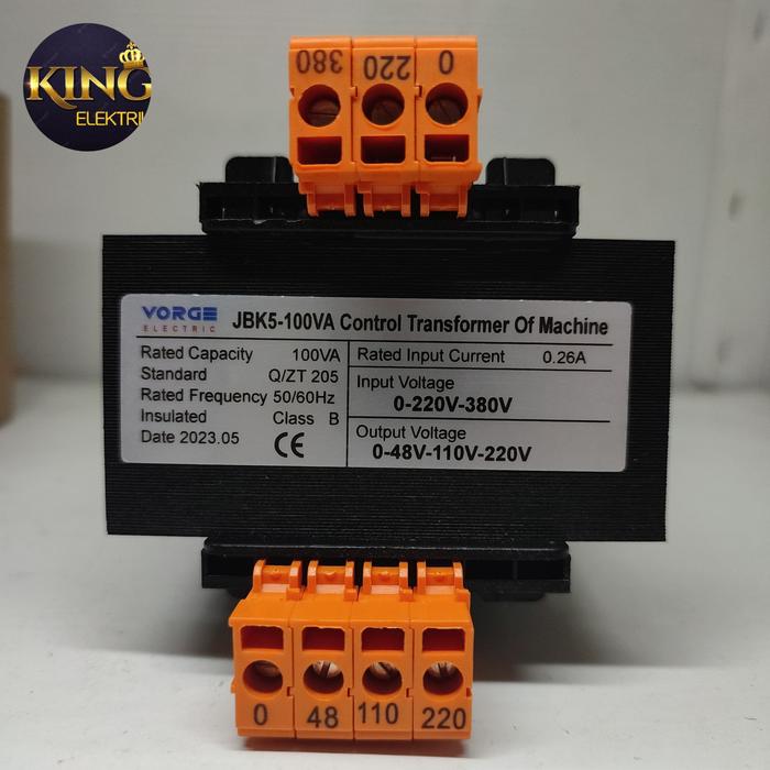 Jual TRAFO STEP DOWN VORGE JBK5 100VA 220v/380v out 220v/110v/48v TRANSFORM - Jakarta Barat ...