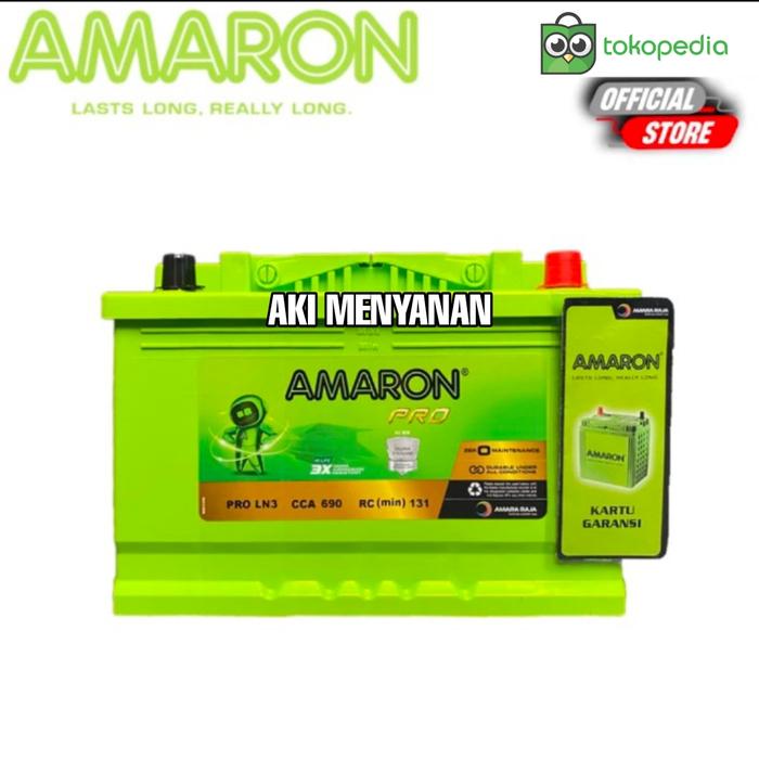 Jual AKI AMARON DIN 84 LN3 ORIGINAL 84 AMPER ACCU OEM INOVA REBORN ...