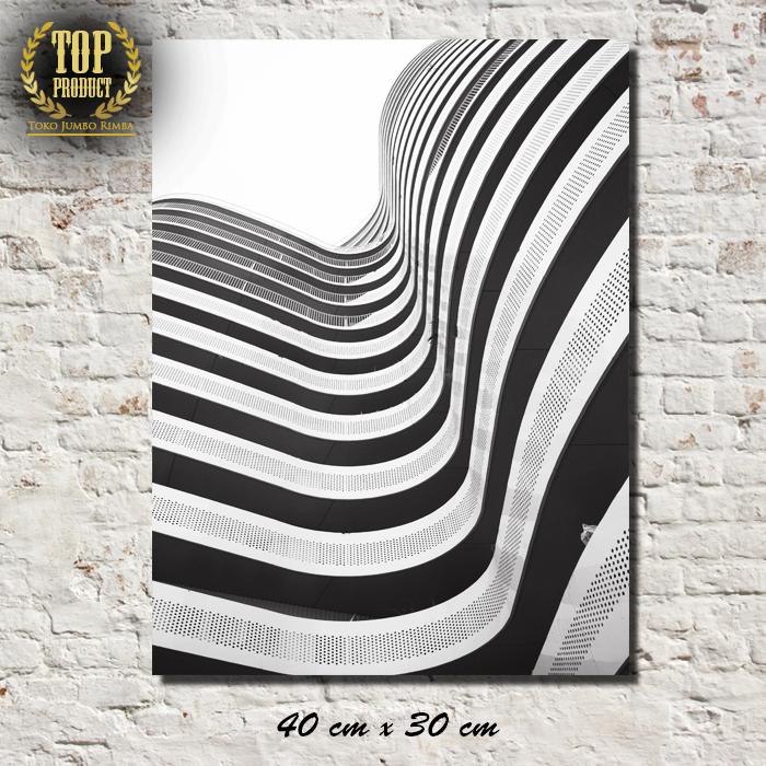 Jual Poster Gedung Hitam Putih 40x30cm Pajangan Tembok Dinding Ruang ...