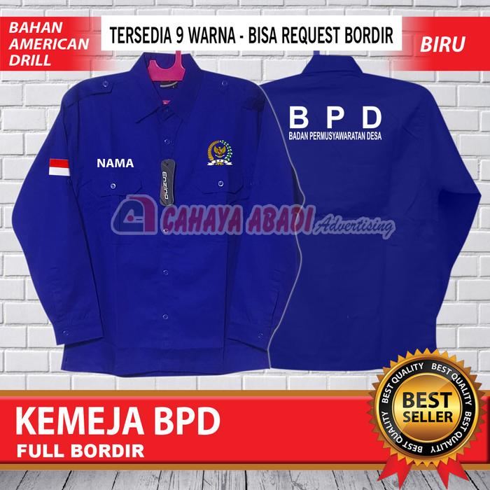 Jual Kemeja BPD Seragam BPD Baju BPD Badan Permusyawaratan Desa - Biru ...