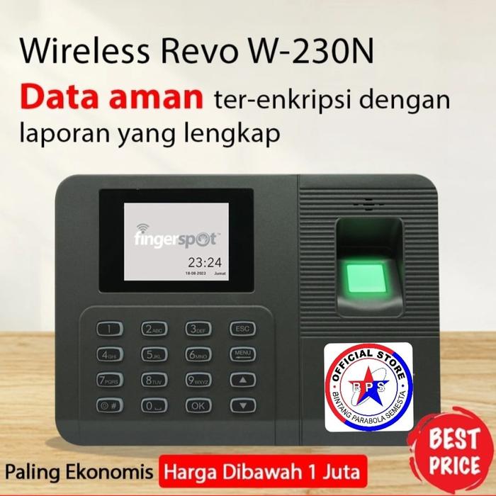 Promo Mesin absensi sidik jari Finger print revo W230N Fingerspot mesin absensi sidik jari wifi ...