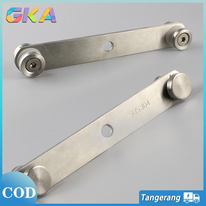 Jual 【Stainless 304】Plat Railing Kaca Double/Jepit Plat Railing Kaca ...