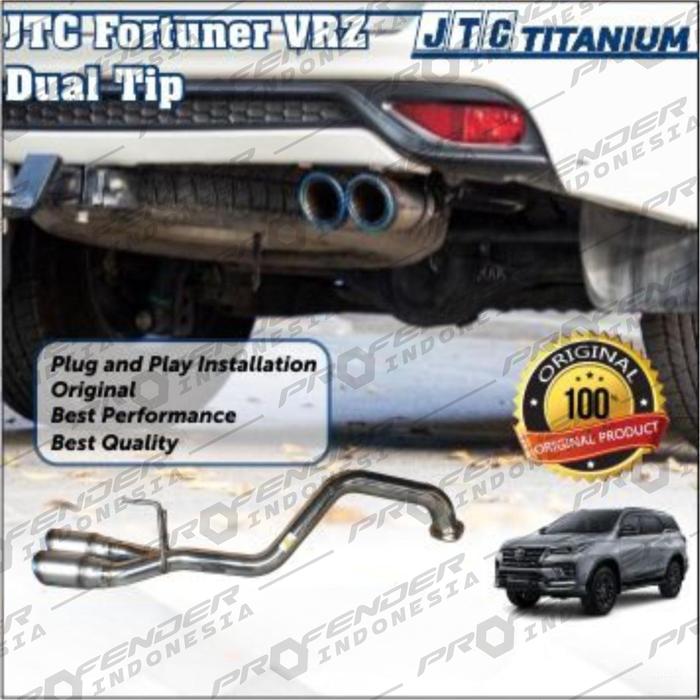 Jual JTC titanium - Tailpipe Dual Tip - Exhaust Muffler Knalpot ...