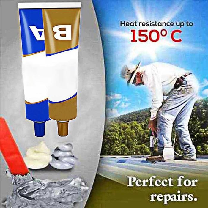 Jual Lem AB Epoxy Kuat Metal Casting Glue Penambal Besi Radiator Anti ...