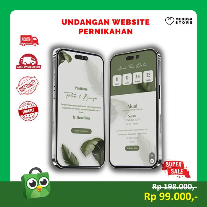 Promo Undangan Website Digital Pernikahan Full Fitur - Proses Cepat ...