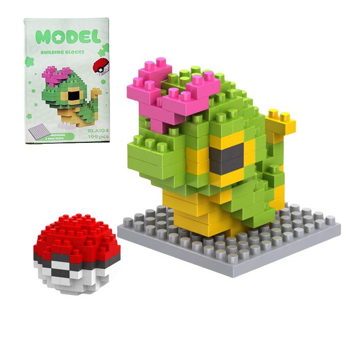 Jual Nano Block Mini Pikachu DIY Balok Susun Pokemon Mainan Bricks ...