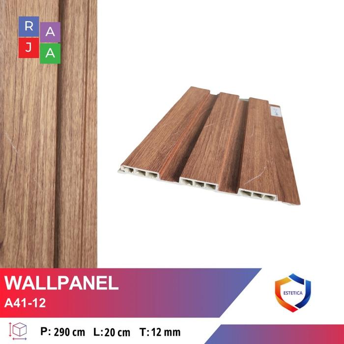 Jual Wallpanel WPC Wood Panel Kisi Kisi Panjang 2,9 Meter Harga Per Lembar - A41-12 - Kab ...