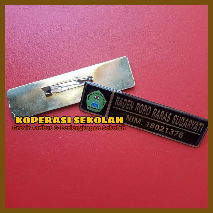 Jual Name Tag / Papan Nama Kuningan Peniti Fiberglass Custom Murah ...