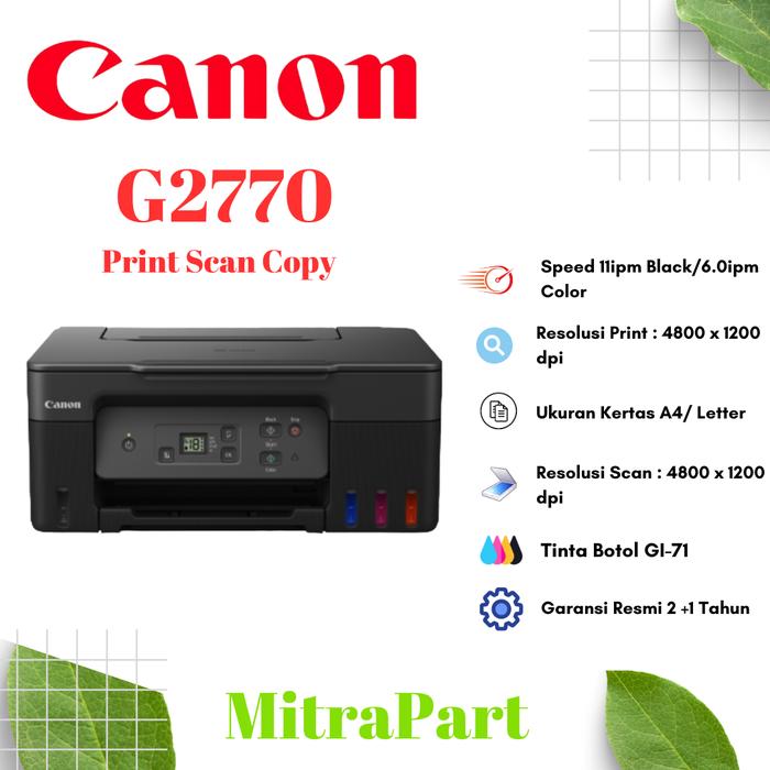 Promo Printer Canon G2770 Ink Tank All in One - Kota Tangerang Selatan ...