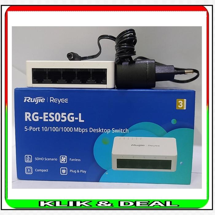 Jual Ruijie reyee RG-ES05G-L 5-port unmanaged switch desktop - Jakarta ...