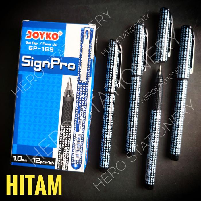 Jual Joyko pen gel signpro 1 mm GP-169 - Hitam - Jakarta Barat ...