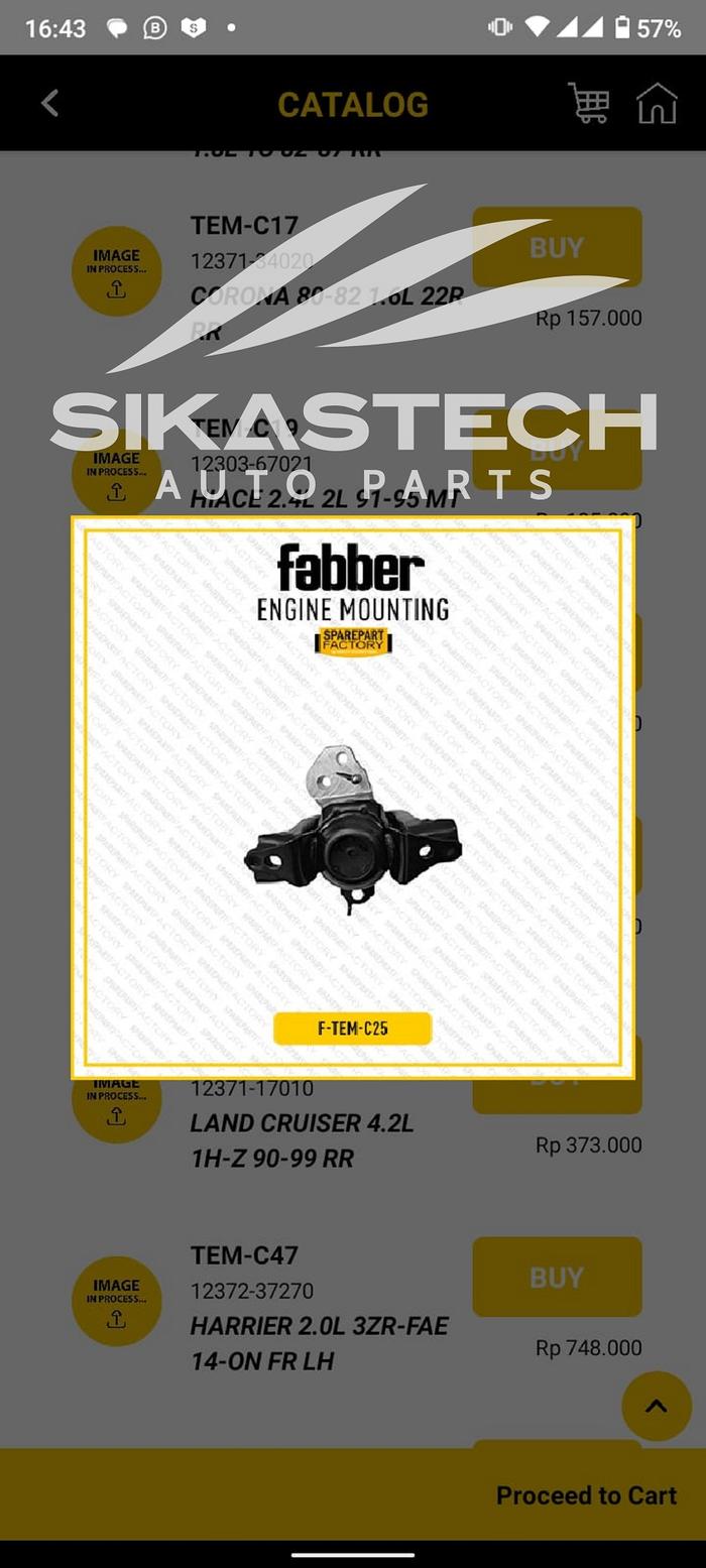 Jual 12305-0M030 RIGHT ENGINE MOUNTING INSULATOR / DUDUKAN PANGKON ...