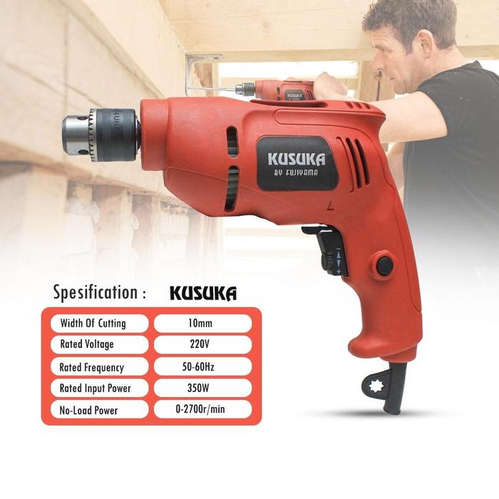 Jual Mesin Bor Listrik Bor 10mm Kusuka By Fujiyama Bor Beton Tembok ...