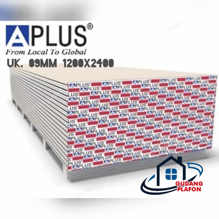 Jual GYPSUM APLUS 09mm 1200x2400 / PLAFON / GIPSUM / GYPSUM / APLUS ...