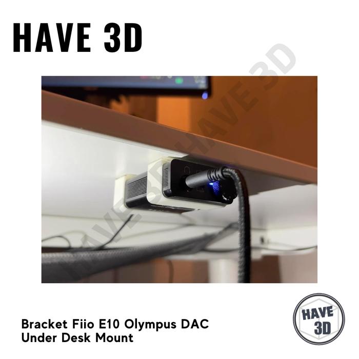 Jual Bracket Fiio E10 Olympus DAC Holder Under Desk 3D Print Custom ...
