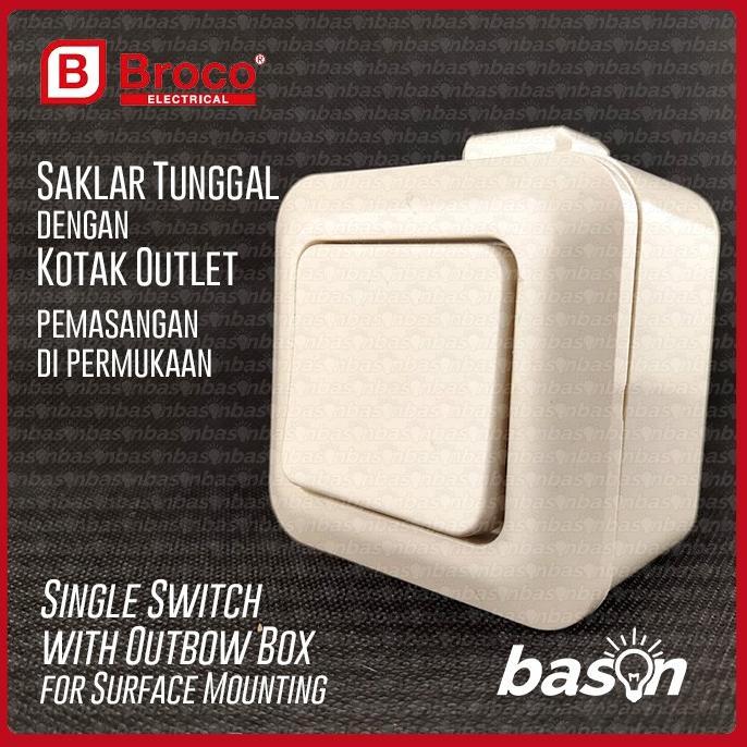 Jual BROCO GRACIO OUTBOW SOCKET - OUTLET TEMPEL SAKLAR STOP KONTAK ...
