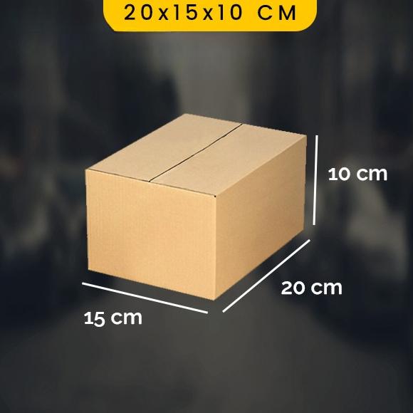 Jual kardus mie ukuran 20 x 15 x 10cm box kemasan teh gelas single wall packaging - Jakarta ...