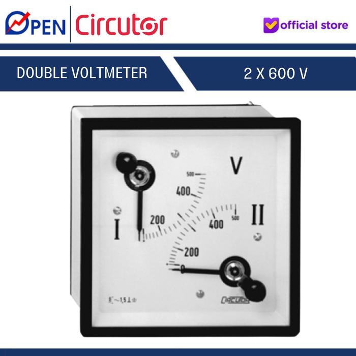 Jual DOUBLE VOLTMETER 2X600V CIRCUTOR - 144x144 - Jakarta Pusat - PUMA ELEKTRIK NIAGA | Tokopedia