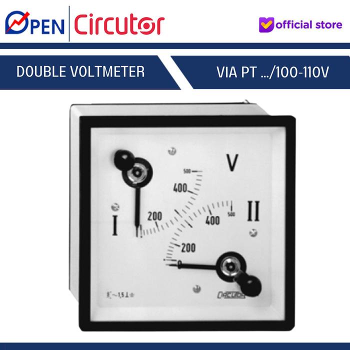 Jual DOUBLE VOLTMETER VIA PT../100-110 V CIRCUTOR - Jakarta Pusat - PUMA ELEKTRIK NIAGA | Tokopedia