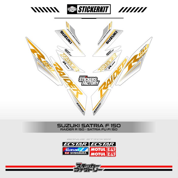 Jual STICKER STRIPING SUZUKI SATRIA F150 INJEKSI / MOTIF 12 / SUZUKI ...