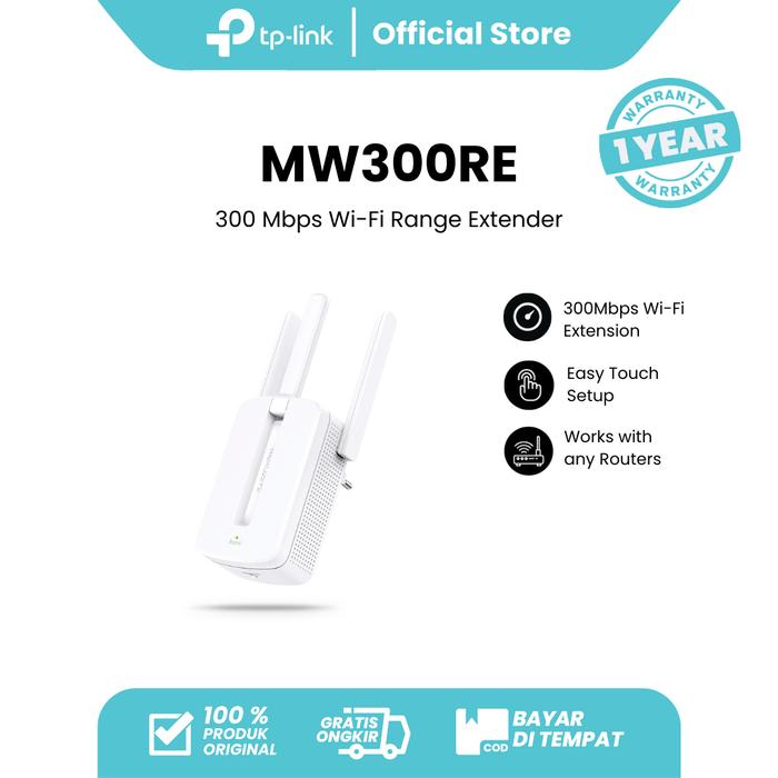 Promo Mercusys MW300RE | 300Mbps Wi-Fi Range Extender | Penguat Sinyal ...