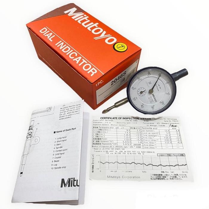 Jual LS Dial Indicator Mitutoyo 2046S Dial Indikator Jar Mitutoyo Made ...