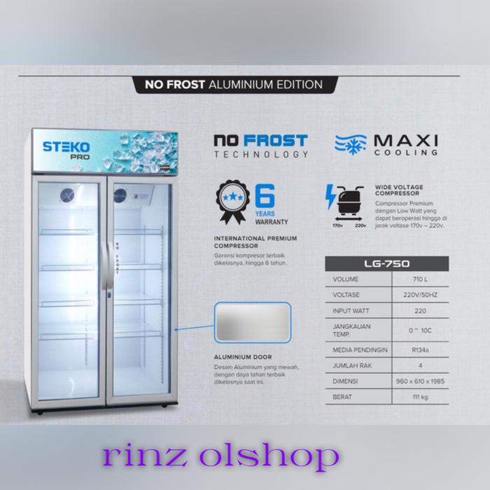 Promo SHOWCASE STEKO LG 750 LEMARI PENDINGIN MINUMAN DISPLAY GOOLER ...