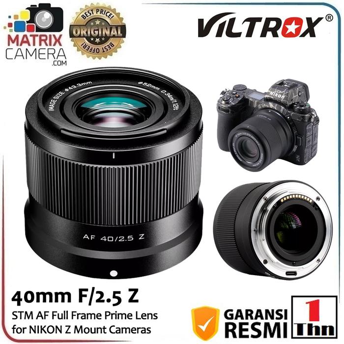 Promo Viltrox Lensa 40mm F2.5 FE STM AF Full Frame Lens for NIKON Z Mount Cameras Cicil 0% 3x ...