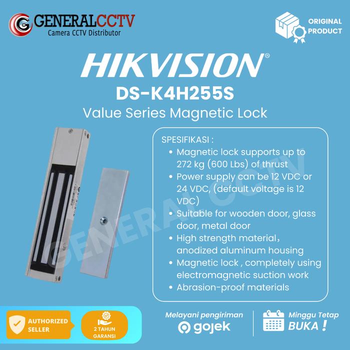 Jual Hikvision M-Lock DS-K4H255S Value Magnetic Locks Magnetic lock ...