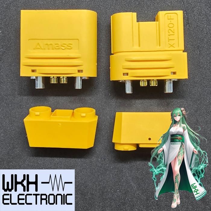 Jual XT120 Konektor Male Female Plug Connector w SignalPin RC FPV EV XT ...