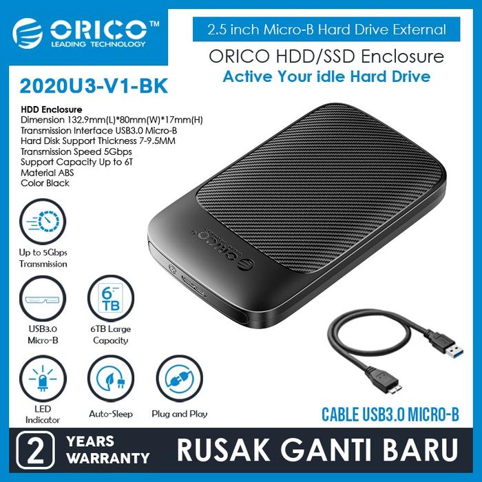 Promo ORICO HDD SSD Enclosure 2.5 Inch USB 3.0 - 2020U3-V1 - Jakarta Utara - ORICO INDONESIA ...