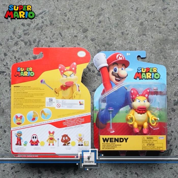 Jual Super Mario Villian WENDY with Magic Wand Action Figure Jakks ...