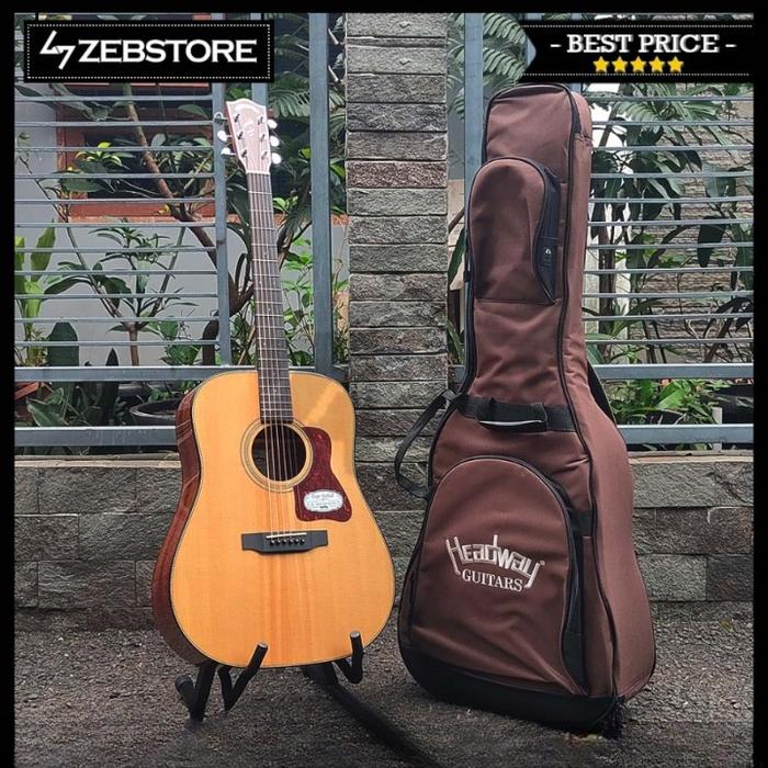 Jual Gitar Guitar Akustik Accoustic Headway HD-5080SE NA Natural + Gigbag - Kota Bandung ...