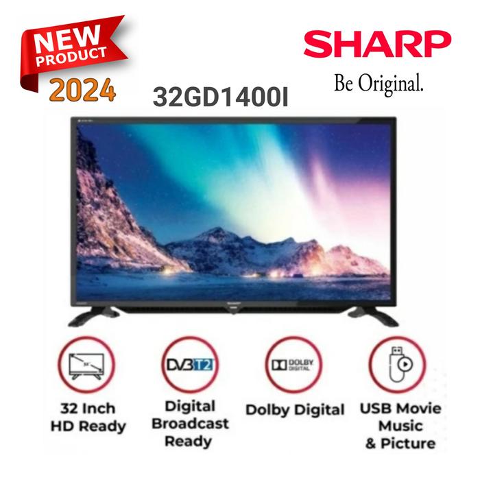Promo SHARP 32GD1400I / 2T-C32GD1400I 32 inch HD DIGITAL TV 2024 Series ...