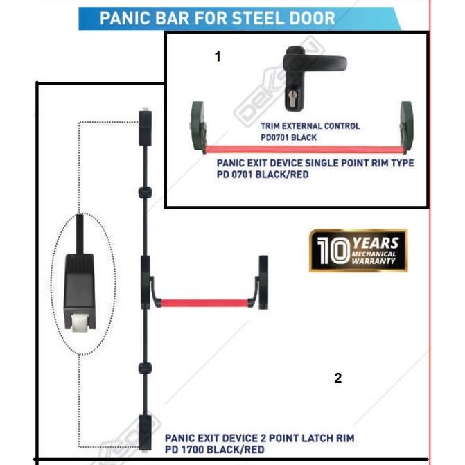 Jual Panic bar for steel door, panic bar dekson 2 - Kab. Cirebon ...