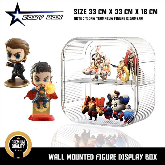 Jual Wall Mounted Figure Box - Display Box Storage Transparent - Box ...