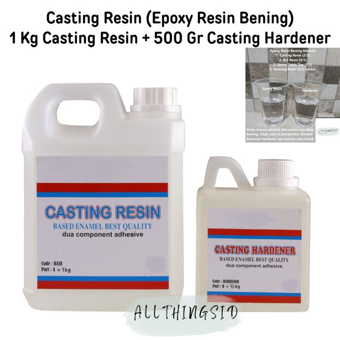 Jual Epoxy Resin Bening 1,5 Kg - Artisan Epoxy Resin - Resin Bening ...