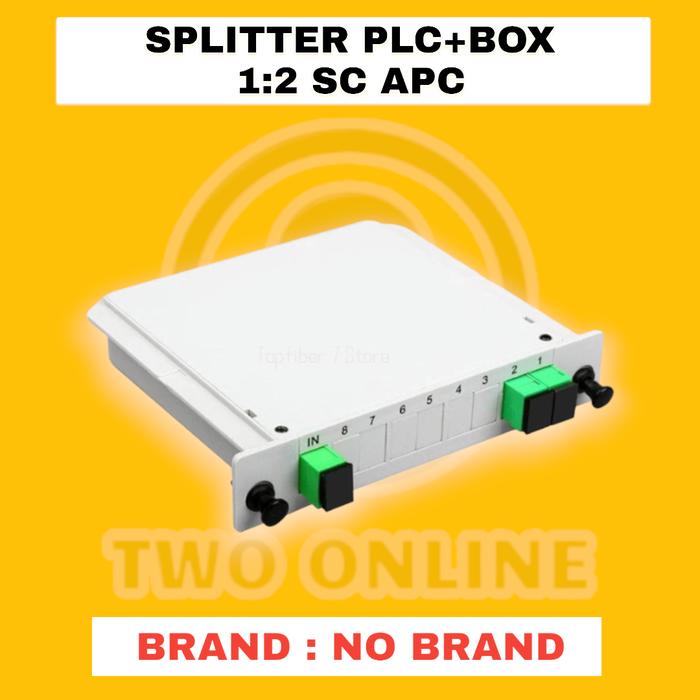 Jual Passive Splitter Box 1 2 SC UPC Spliter Pasif Box 1:2 Fiber Optik ...