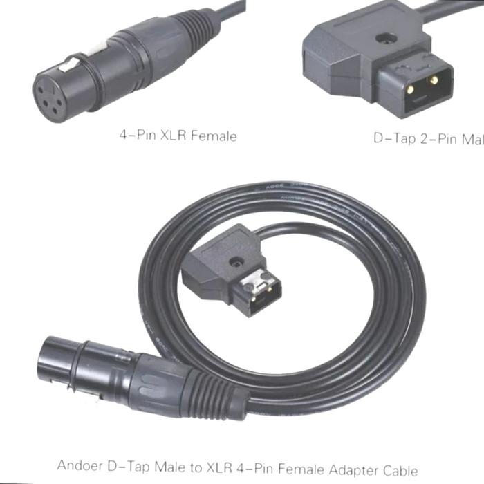 Jual kabel comcorder monitor baterai V-mount D-tap male to xlr female ...
