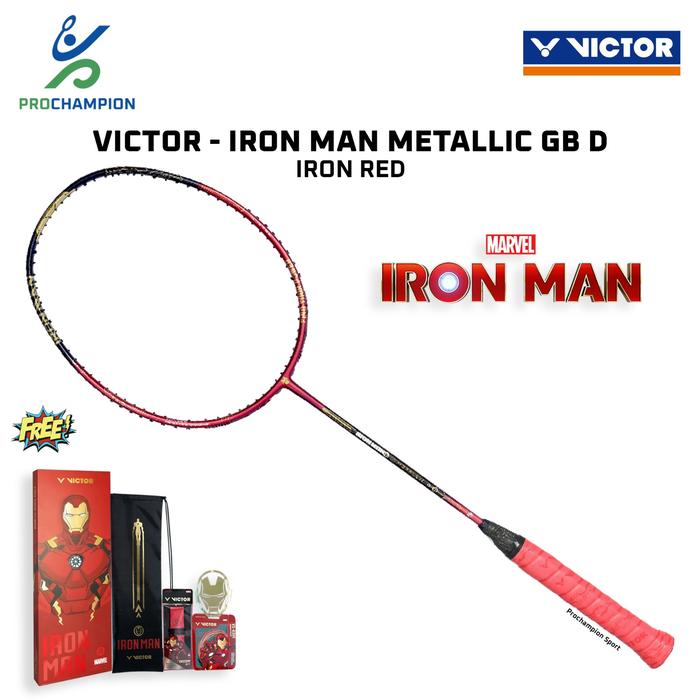 Promo Limited Edition Raket Badminton Victor IRONMAN IRON MAN Metallic ...