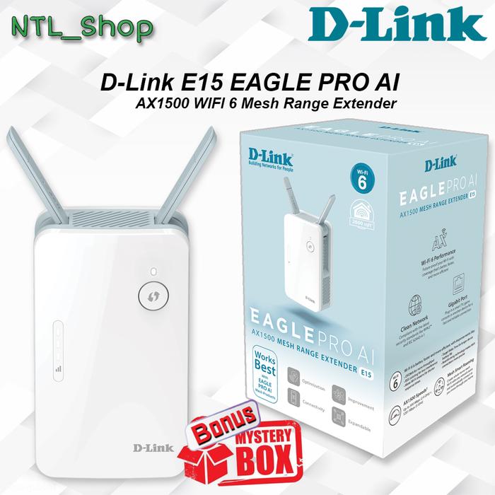 Jual DLink E15 EAGLE PRO AI AX1500 WIFI 6 Mesh Range Extender - Kota ...