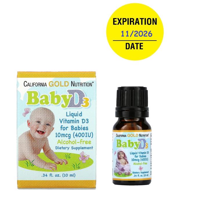 Jual California Gold Nutrition Baby's DHA 1050mg Omega-3s Vitamin D3 ...