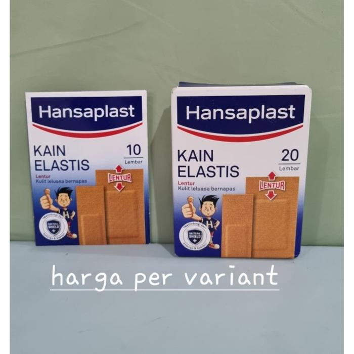 Jual HANSAPLAST plaster plester luka kain elastis isi 10 / 20 lembar ...