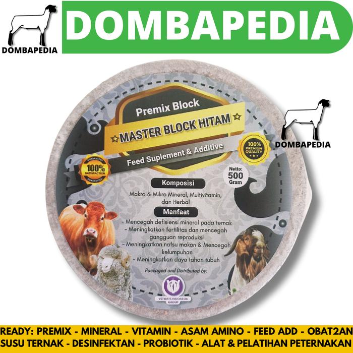 Jual MASTER BLOK HITAM 500 GRAM - Mineral Blok Kambing Domba Masternya ...