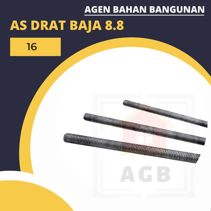 Jual Asdrat Baja 8.8 / Long Drat / As Drat 8.8 Baja (1M) M16 - Jakarta ...