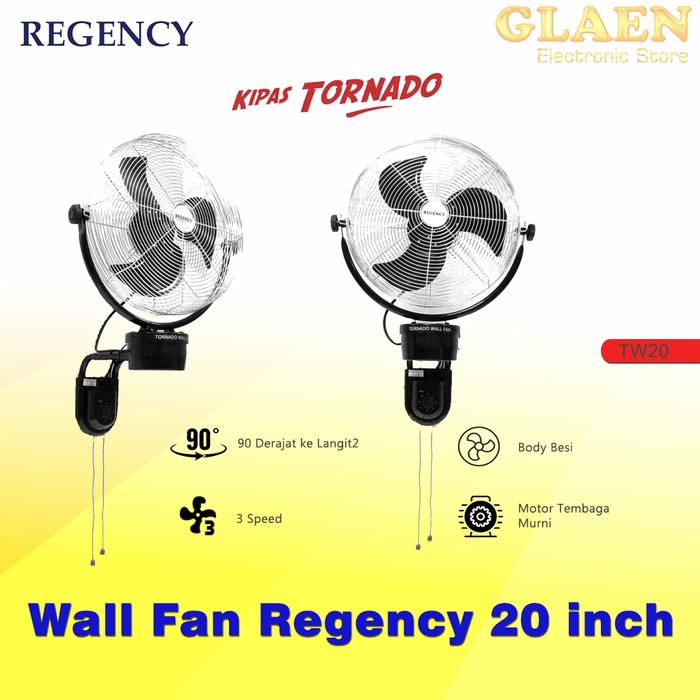 Jual Wall Fan Regency Tornado 20 inch TW 20 | Kipas Angin Regency Full ...