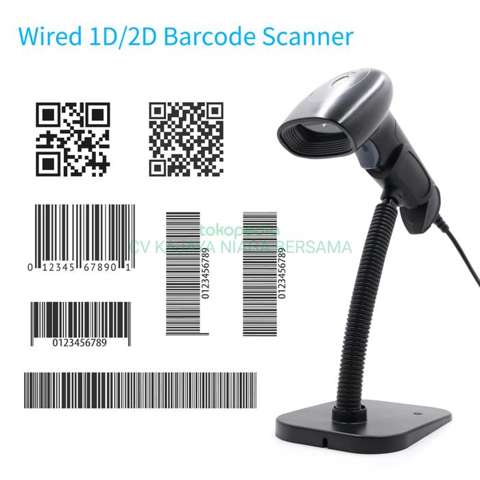 Jual Barcode Scanner Alat Scan Scaner Barcode Kasir Pos Stand 2D QR ...