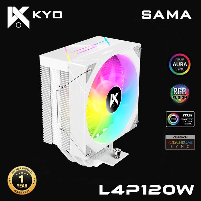 Jual KYO SAMA L4P120W CPU COOLER ARGB FAN PROCESSOR COOLER ARGB 4 Heatpipe - Jakarta Utara ...